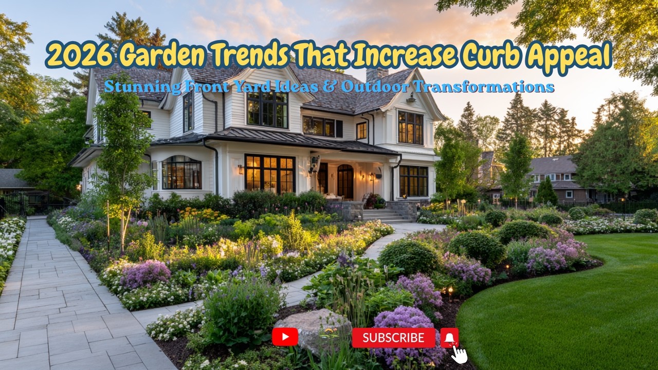 🌿 2026 Garden Trends That Increase Curb Appeal 🌸 Stunning Front Yard ...